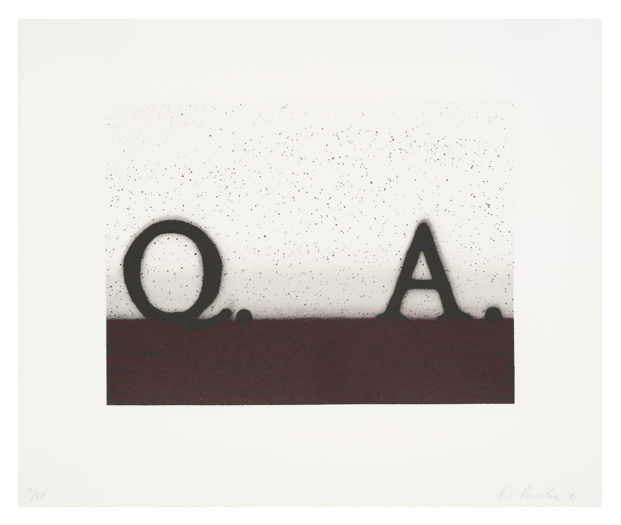 Ed Ruscha - Hourglass For Sale at 1stDibs
