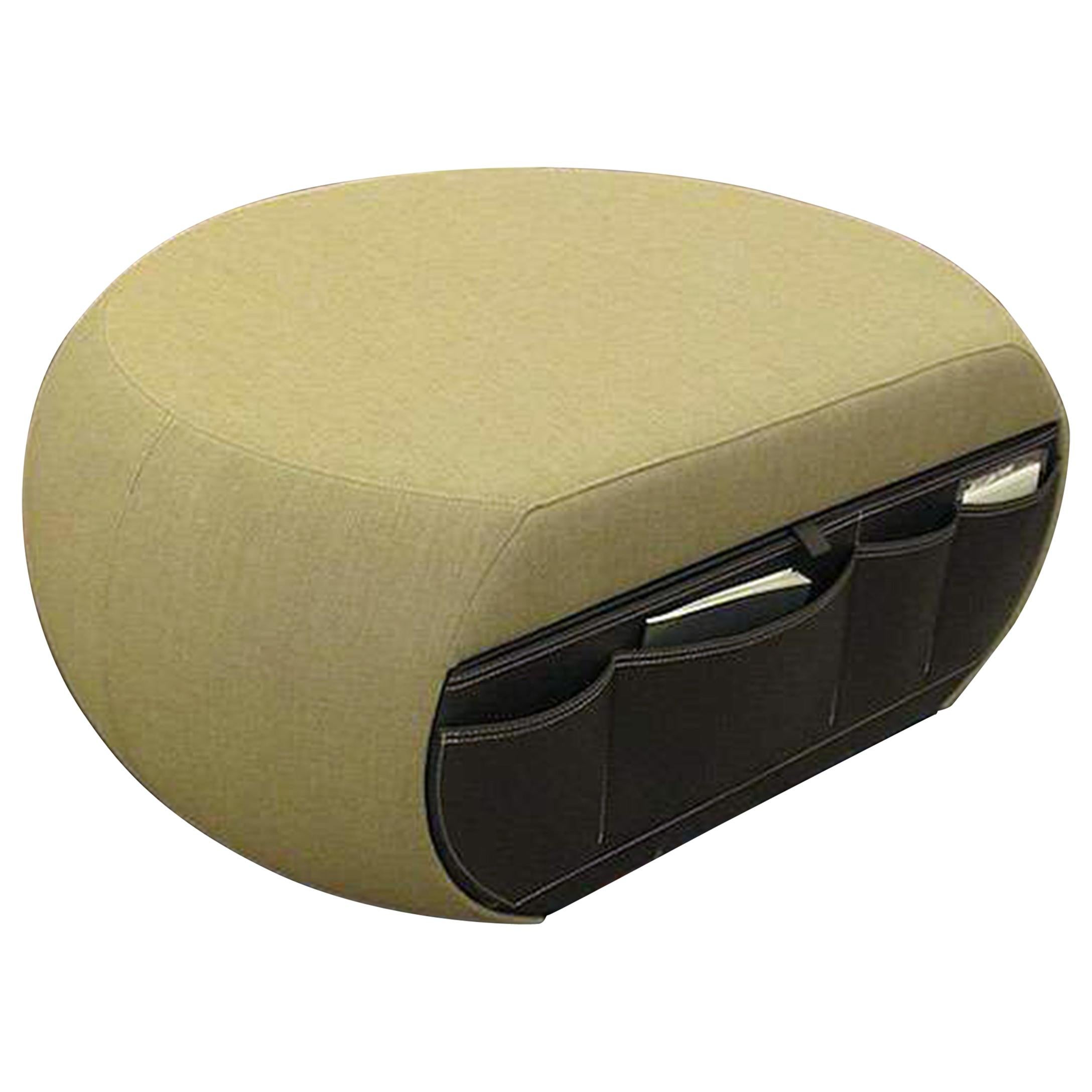 Montis Edam Fabric Ottoman with Drawer at 1stDibs | ottoman drawer
