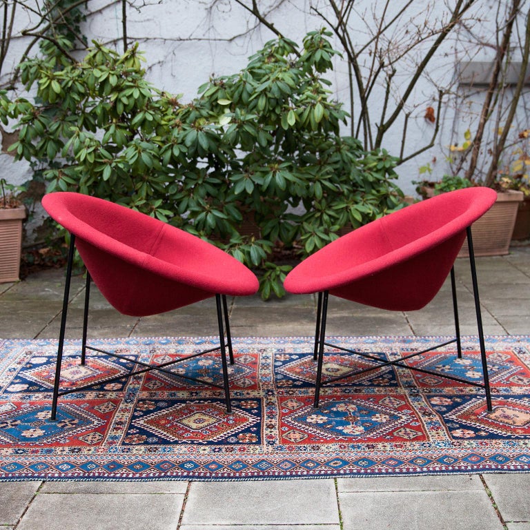 Eddi Harlis Lounge Chair 774 for Hans Kaufeld, 1957 For Sale at 1stDibs