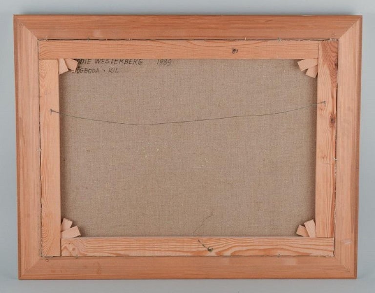 Eddie Westerberg, Swedish Artist, Oil on Canvas, Abstract Composition ...