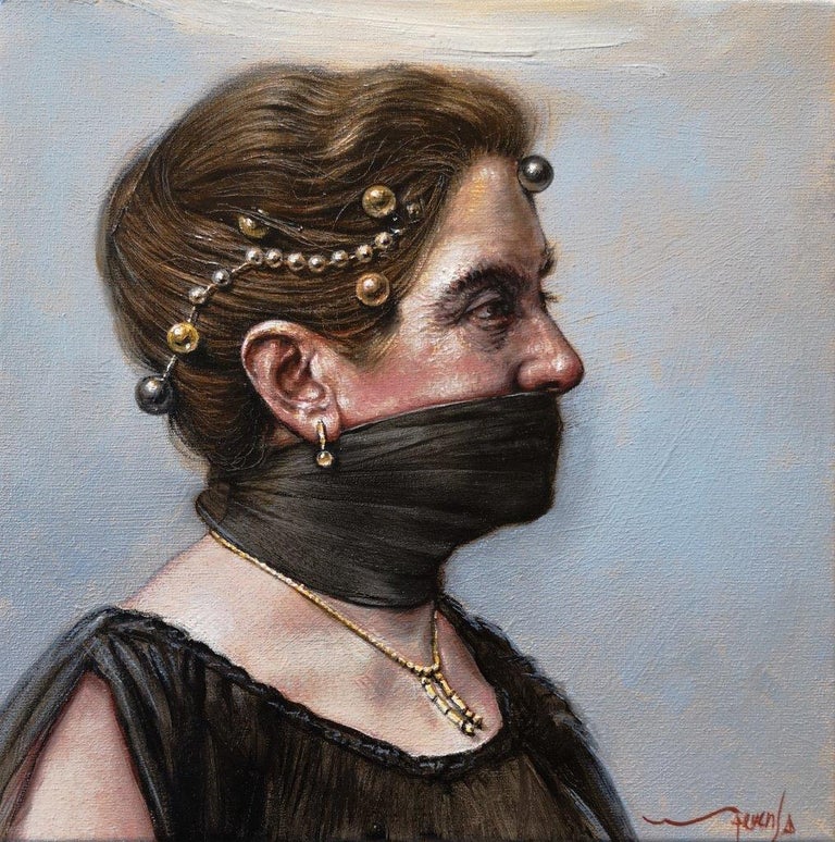 Eddy Stevens - Het Hedendaags Verleden K211 Peinture contemporaine à l'huile au pastel ...