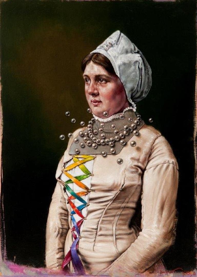 Eddy Stevens - Human Behaviour no. 101 Oil Painting on Canvas ...