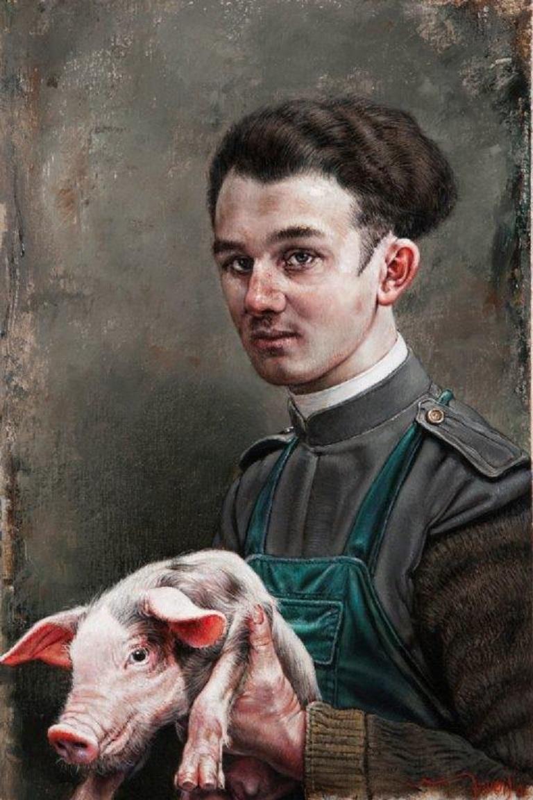 Eddy Stevens - Unconfirmed Experiment no. 22 Oil Painting on Canvas ...