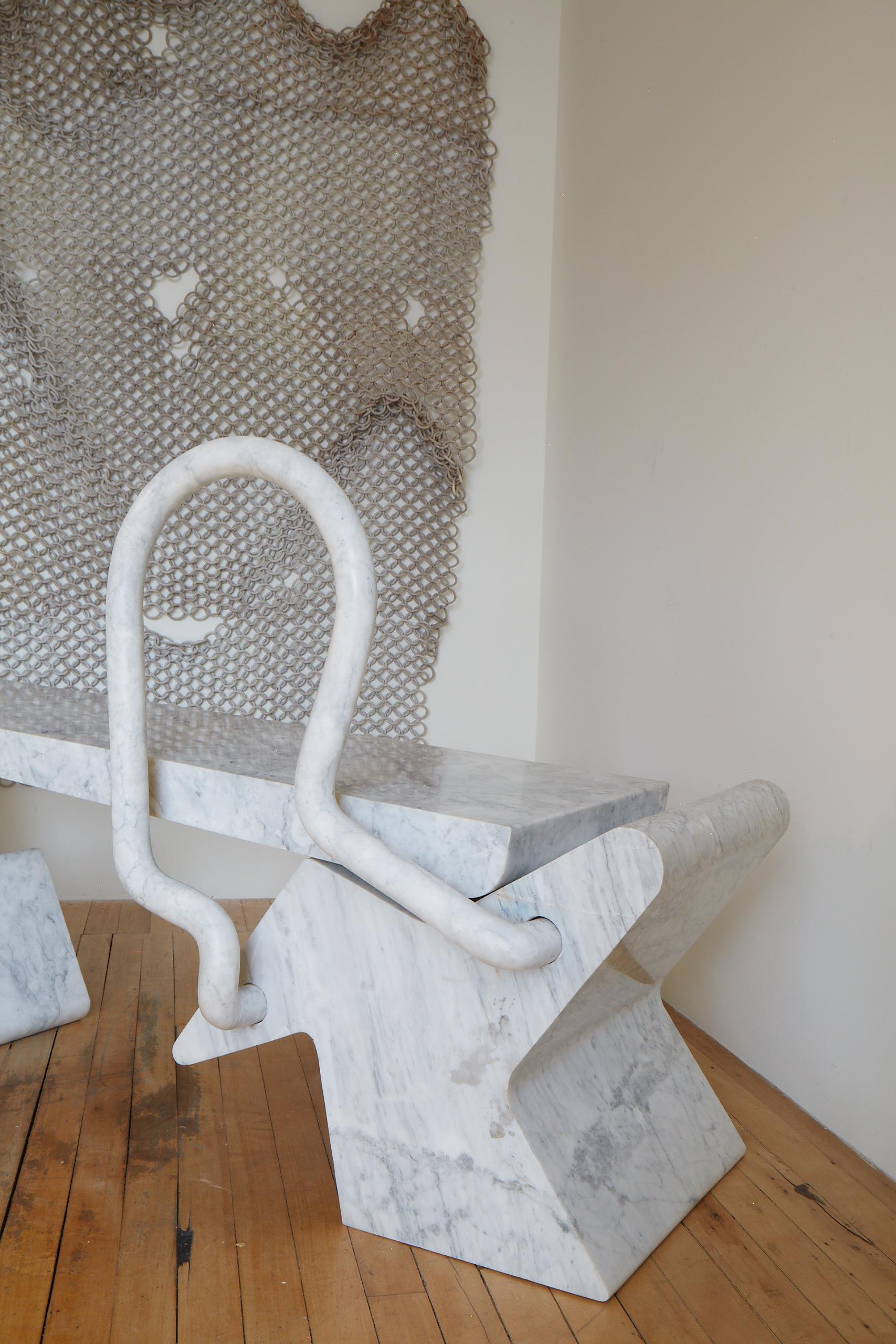 Monumental Carrara Marble Full Scale Diving Board Sculpture by Artist ...