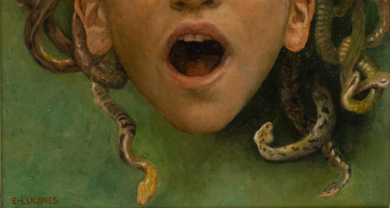 Edel Lugones - Chrysaor, Oil/Linen, Figurative Painting , Cuban ...