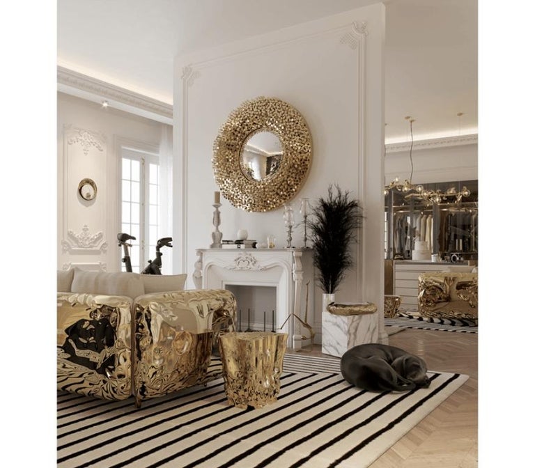 Eden Side Table in Polished Brass by Boca do Lobo For Sale at 1stDibs