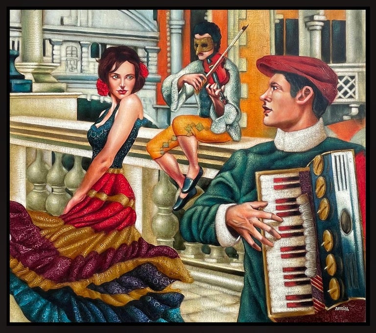 Edgar Barrios - Edgar Barrios ** Bohemian Venice I **Original Oil On ...
