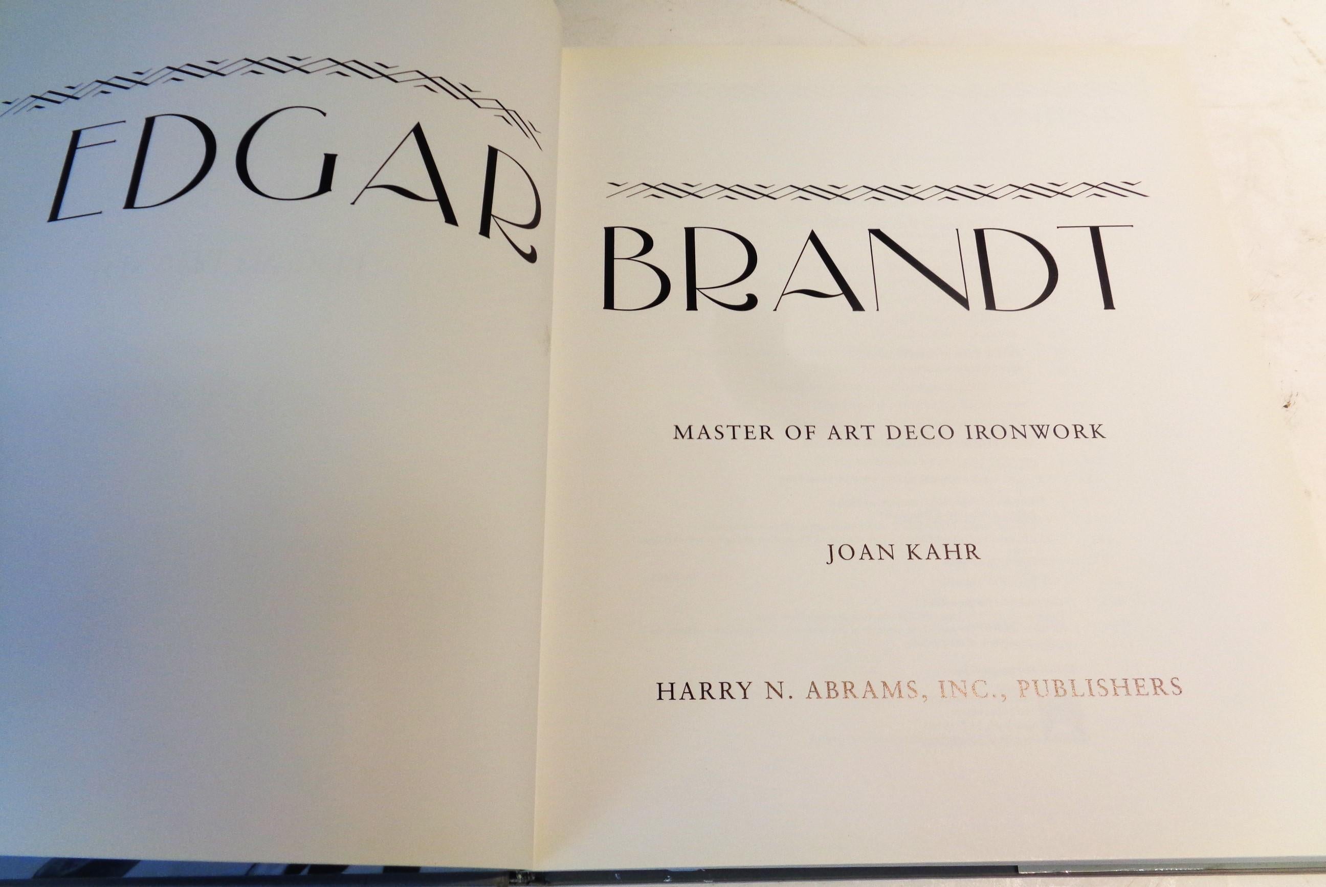 Edgar Brandt - Master Of Art Deco Ironwork - Joan Kahr - 1999 Harry N ...