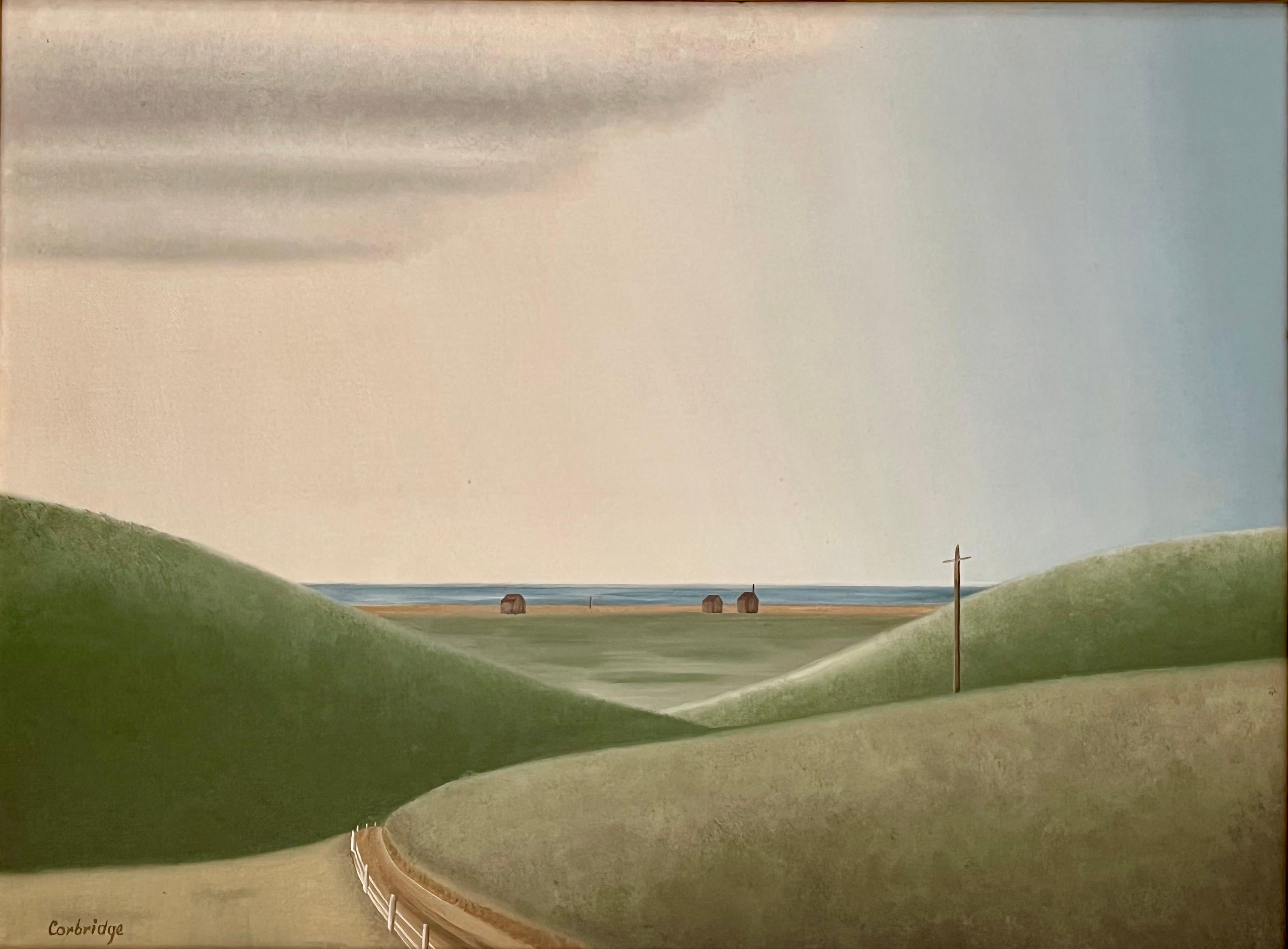 Edgar Corbridge - Beach Shacks (Untitled) at 1stDibs