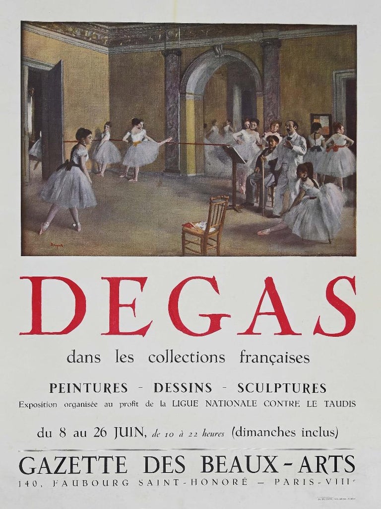 Degas - Vintage Offset Poster - Mid-20th Century For Sale at 1stDibs