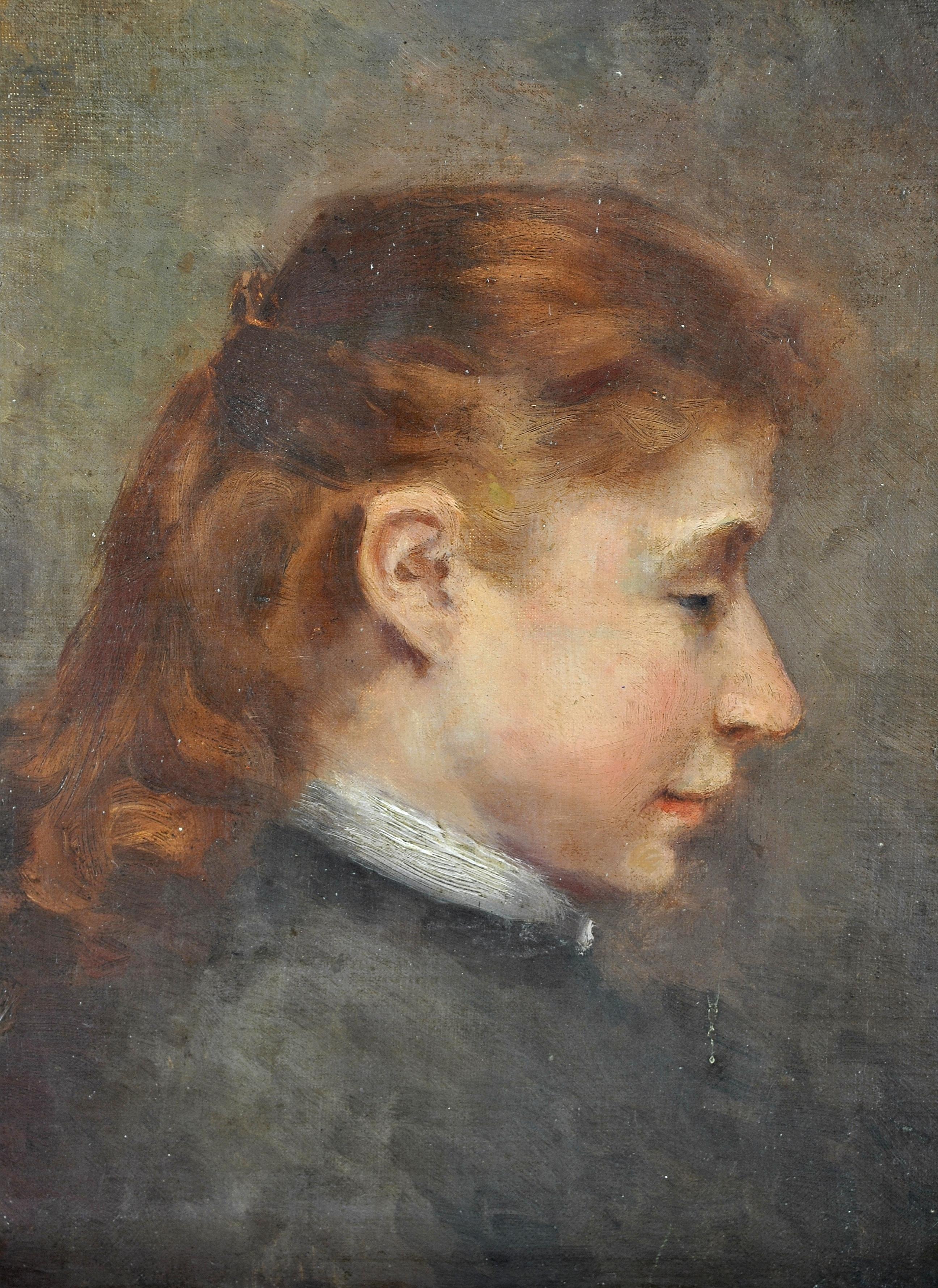Edgar Degas (circle) - Retrato de Dama - Pintura al Óleo Antigua ...