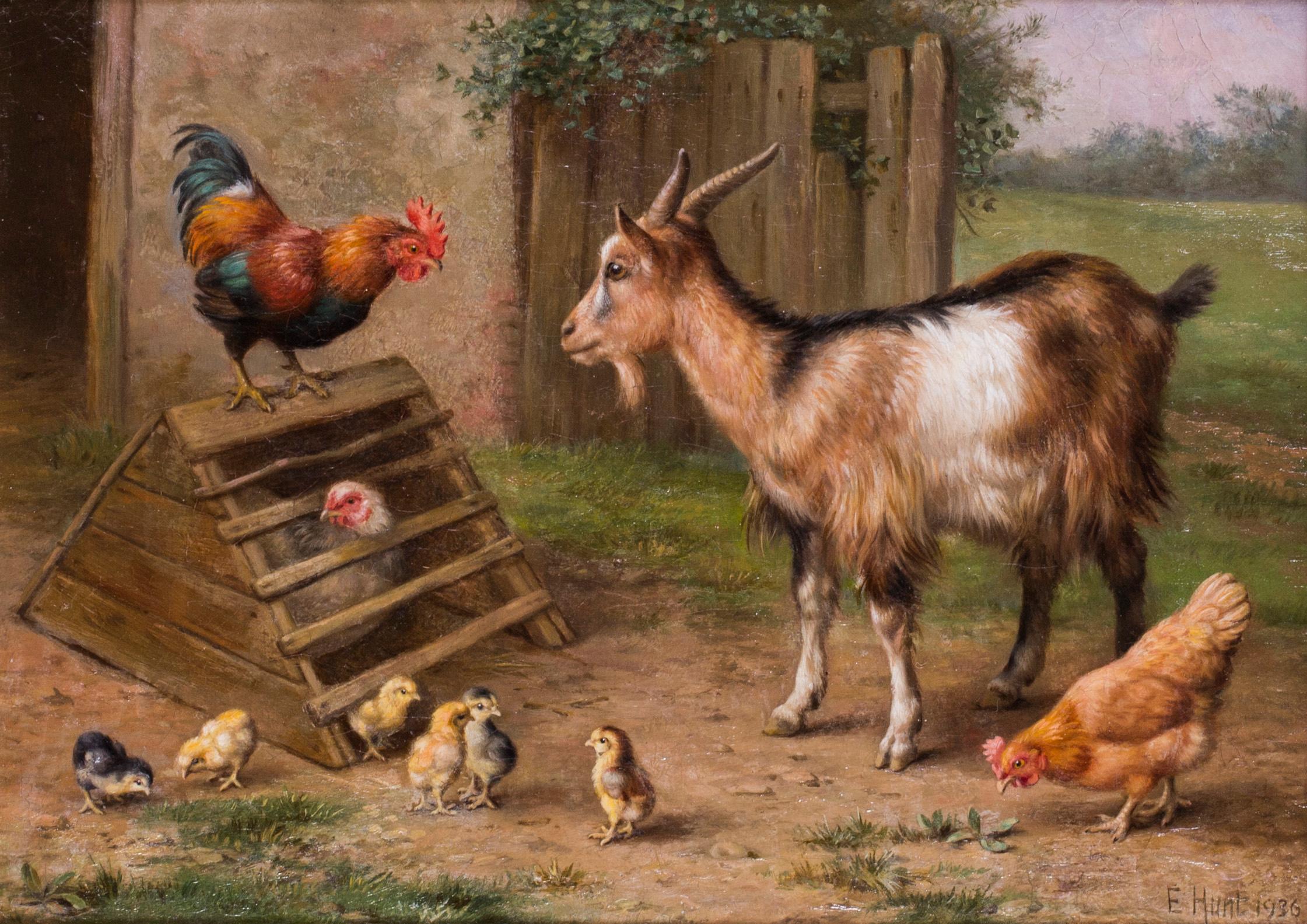 Edgar Hunt - Farmyard companions at 1stDibs | edgar hunt artist ...