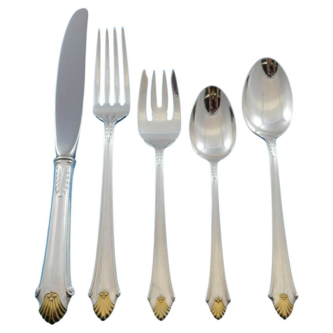 King George by Gorham Sterling Silver Flatware Set 12 Service 48 Pc ...
