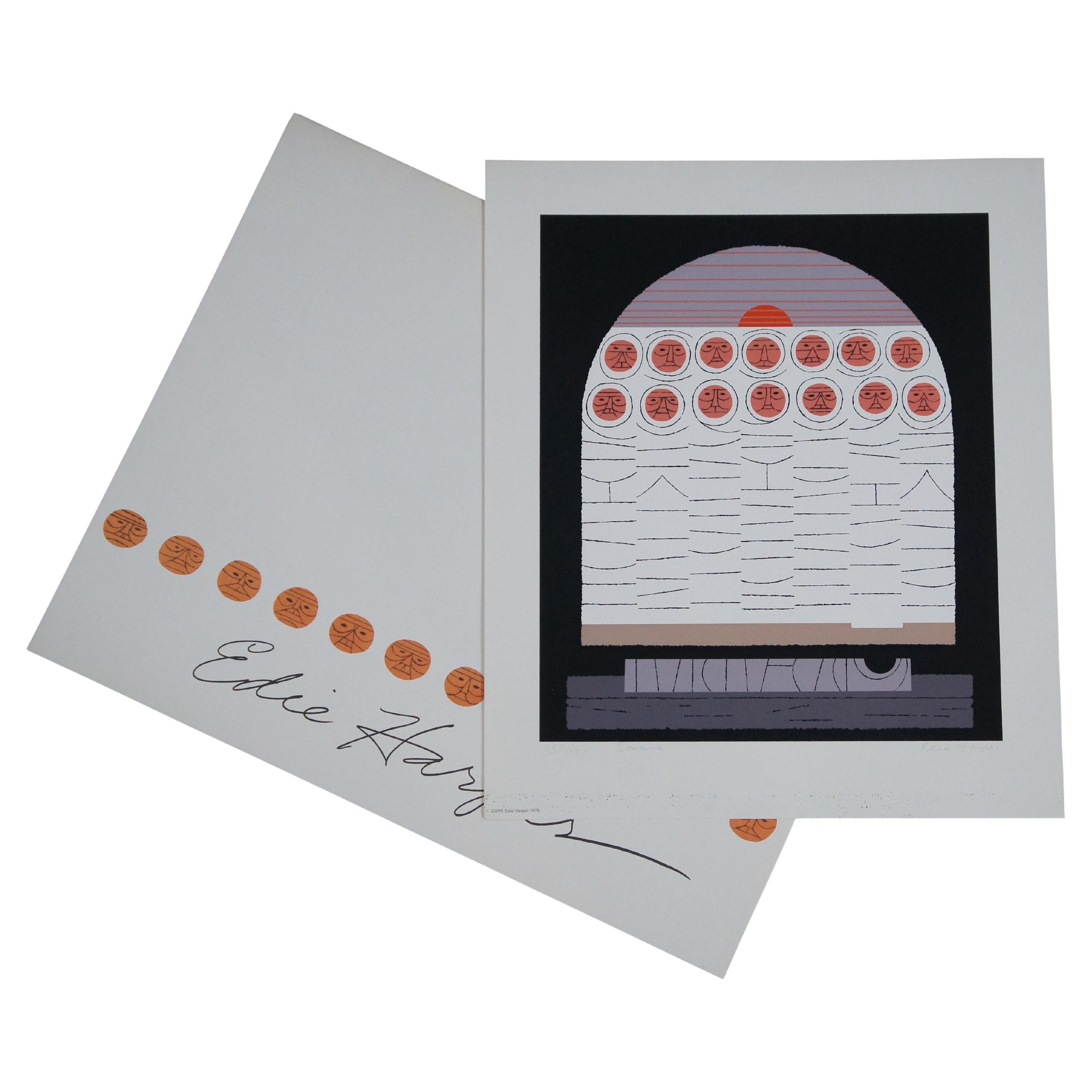 Edie Harper Sonrise Jesus and Sun Have Risen Biblical Signed Serigraph ...