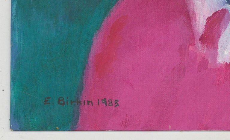 Edith Birkin - Edith Birkin (1927-2018) - Signé en 1985 Acrylique, Une ...