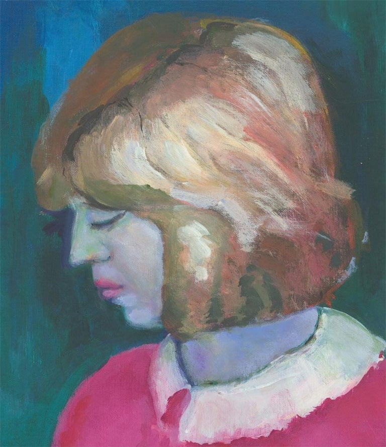 Edith Birkin - Edith Birkin (1927-2018) - Signed 1985 Acrylic, A Lady ...