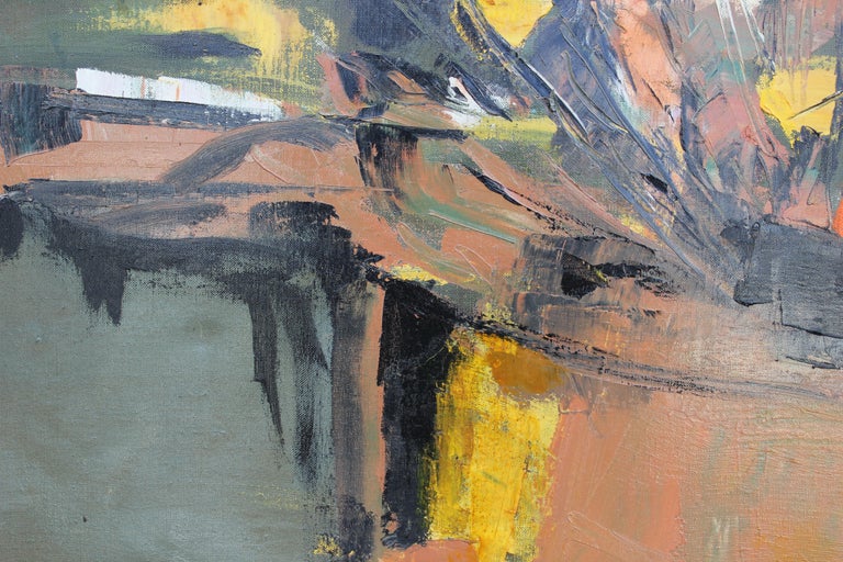 Edith Brown - Mid Century Modern Floral Abstract at 1stDibs