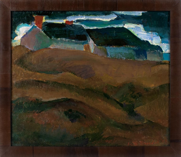 Edith Park Truesdell - "Maine Farm House" 1977 Acrylic For Sale at 1stDibs