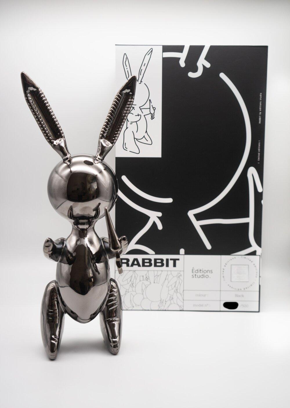 Edition studio - Balloon Rabbit (Black) XL For Sale at 1stDibs