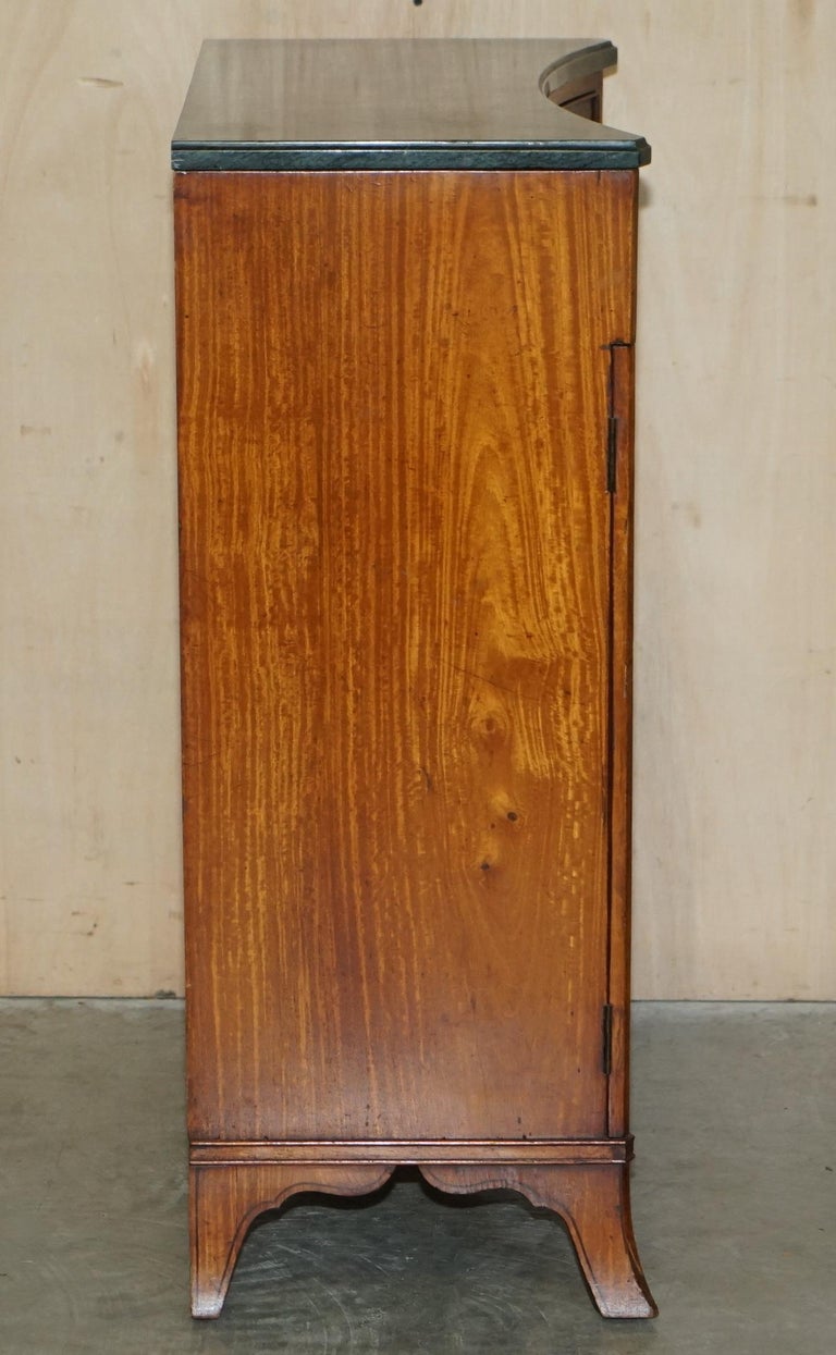 Editors Choice Pair of Antique Sheraton Revival Marble Topped Concave ...