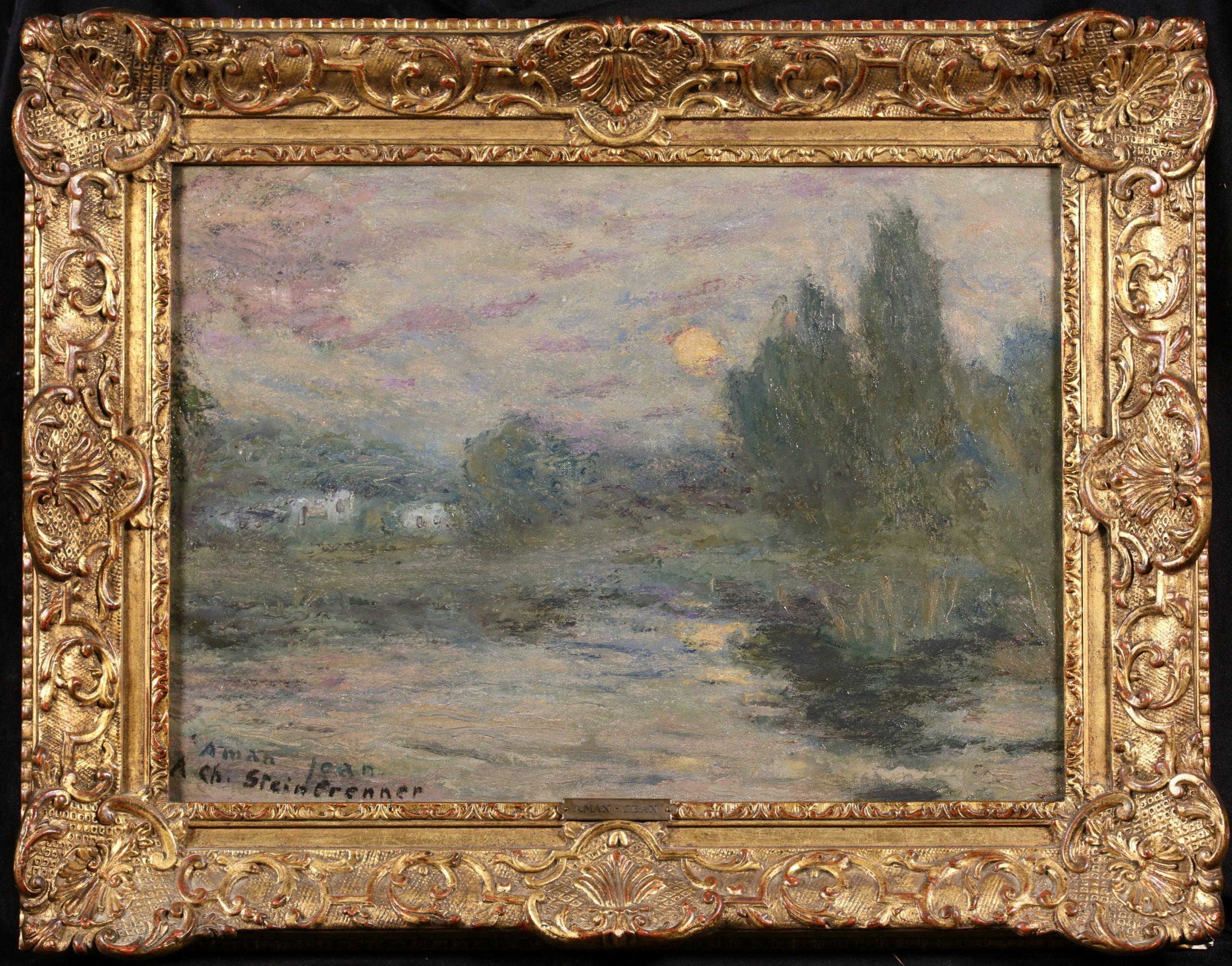 Edmond Aman-Jean - Crepescule - Symbolist Landscape Oil Painting by ...