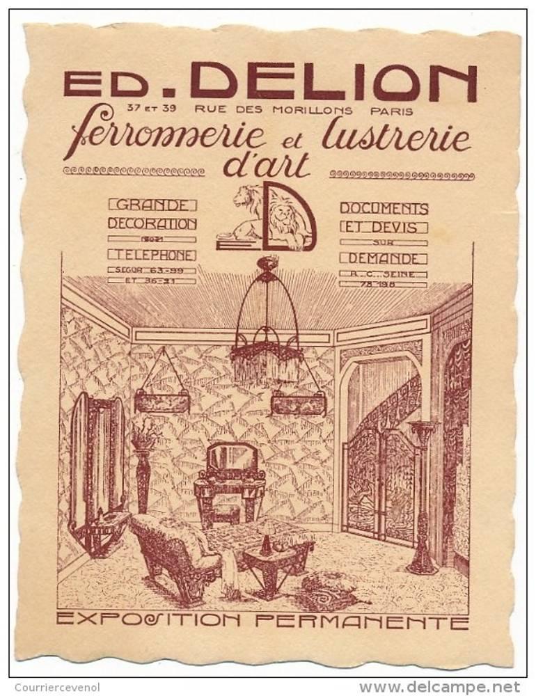 Edmond Delion Large French Art Deco Wrought Iron Chandelier, circa 1920 ...