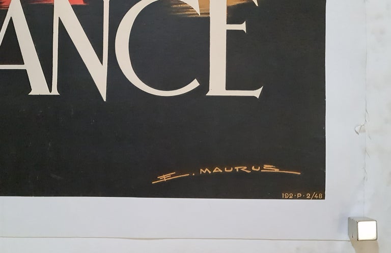 Edmond Maurus - Europe Air France by E. Maurus - 1948 Original Poster ...