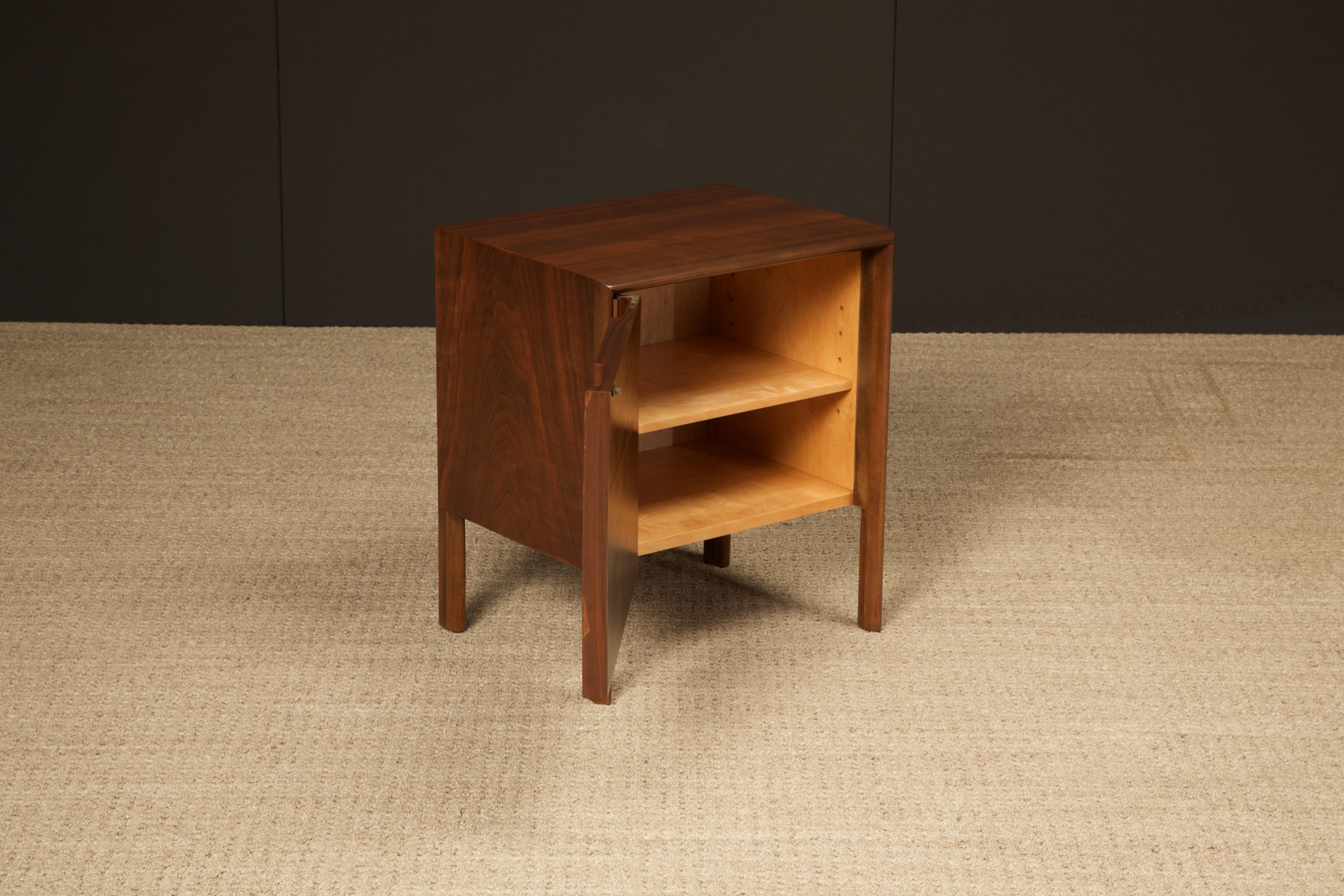 Edmond Spence Checkerboard Nightstands or End Tables, c 1950 Sweden, Refinished For Sale at 1stDibs