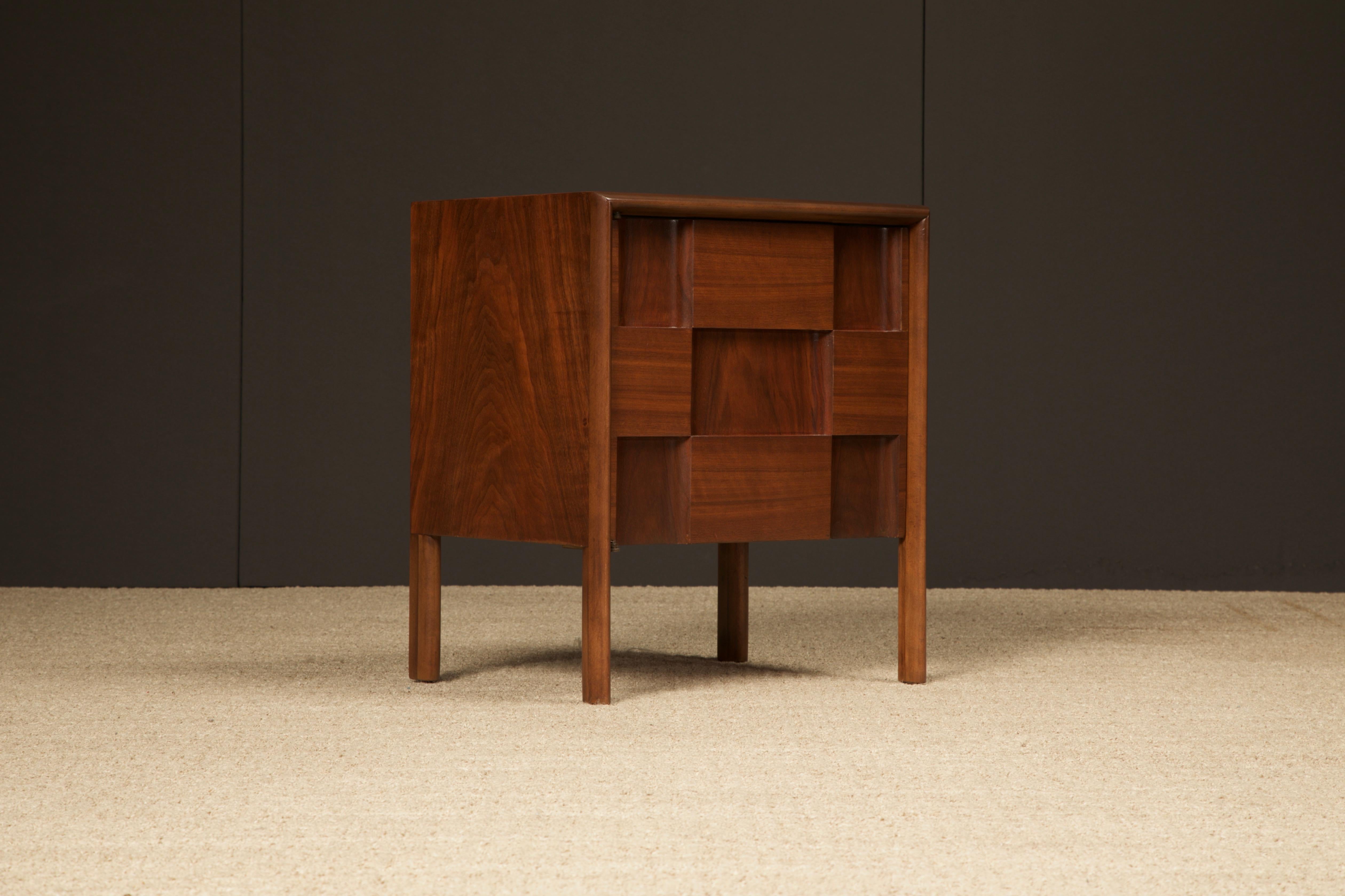 Edmond Spence Checkerboard Nightstands or End Tables, c 1950 Sweden ...