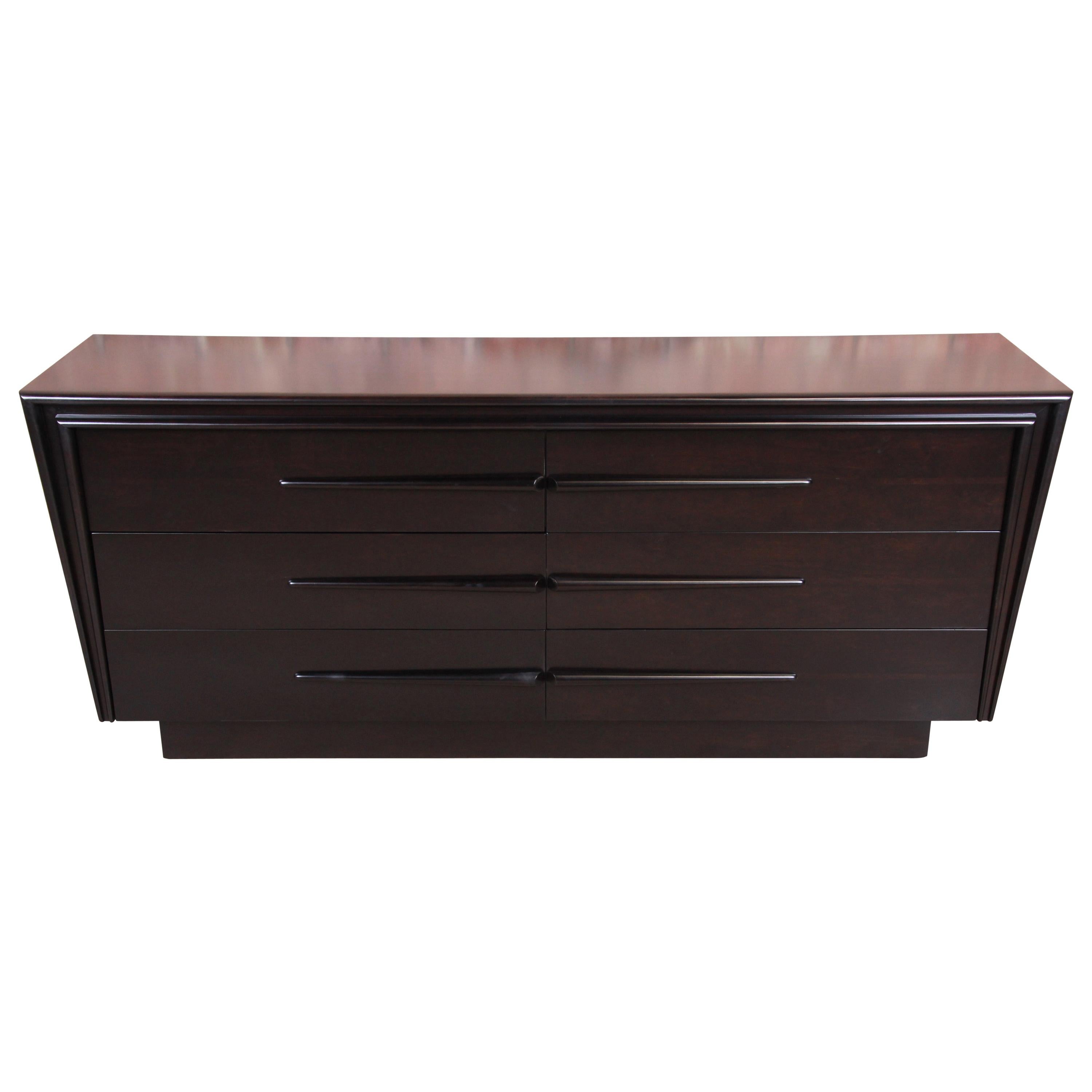 Edmond Spence Swedish Modern Ebonized Birch Dresser or Credenza ...