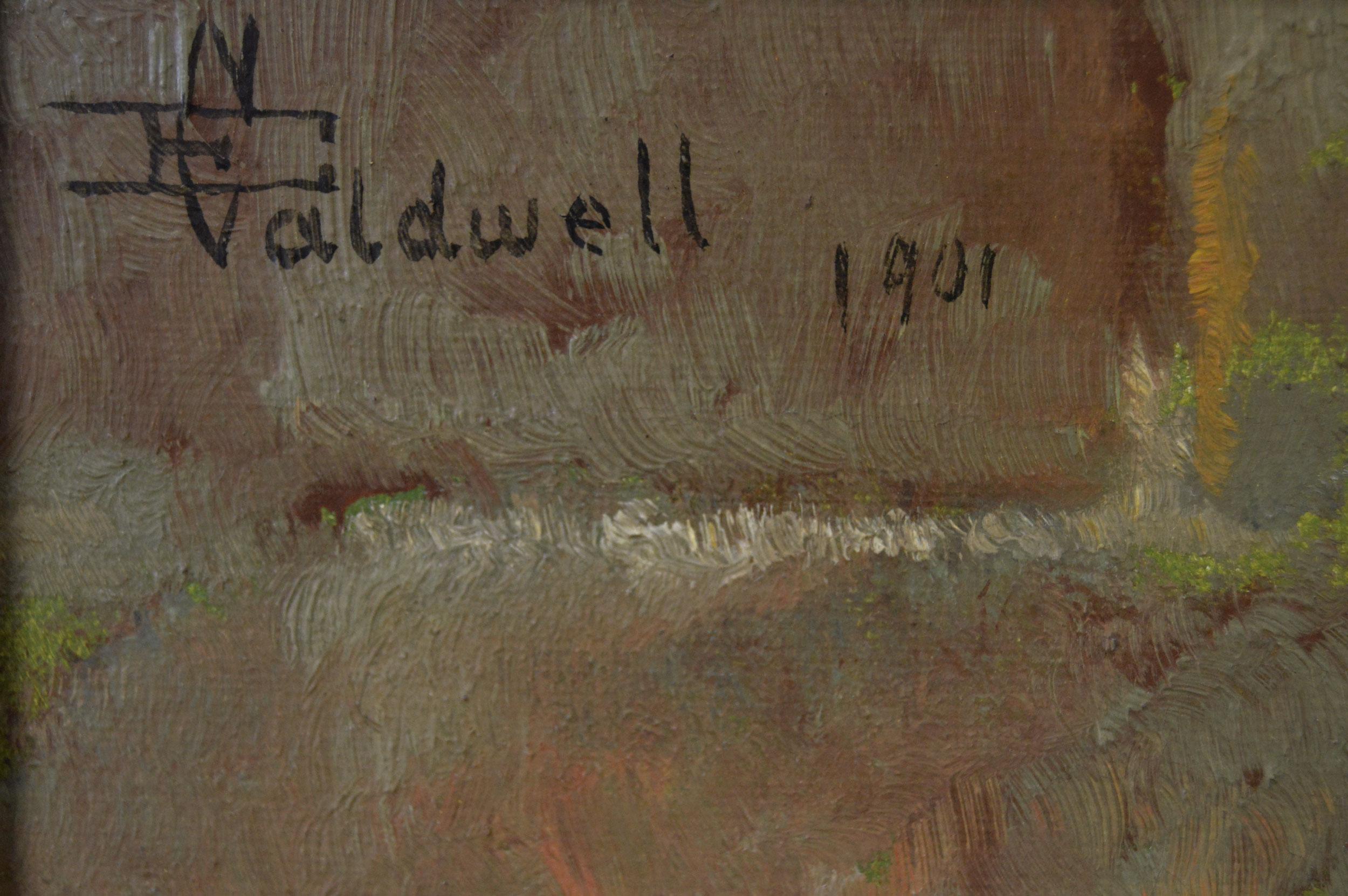 Edmund Caldwell - Dog portrait oil painting of two Jack Russell terrier ...