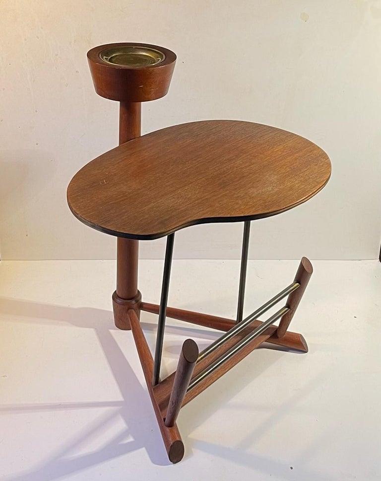 Edmund Jørgensen Smokers Side Table in Teak, 1960s For Sale at 1stDibs
