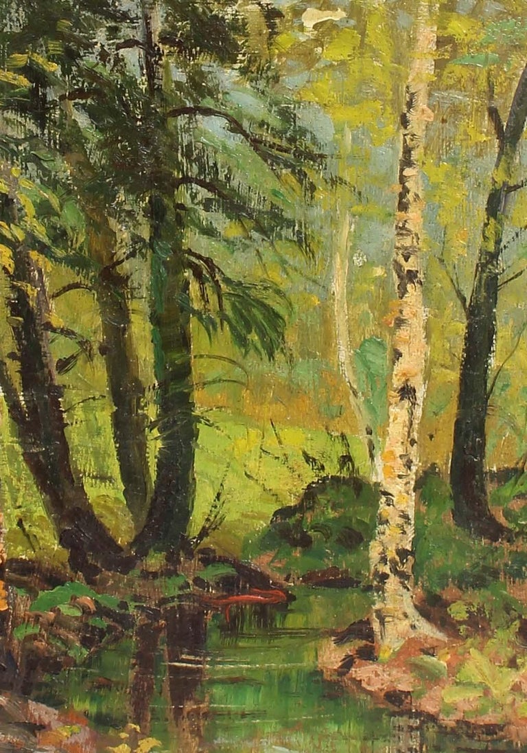 Edmund Ketchum - Miniature Oil Painting American Impressionist 19th ...