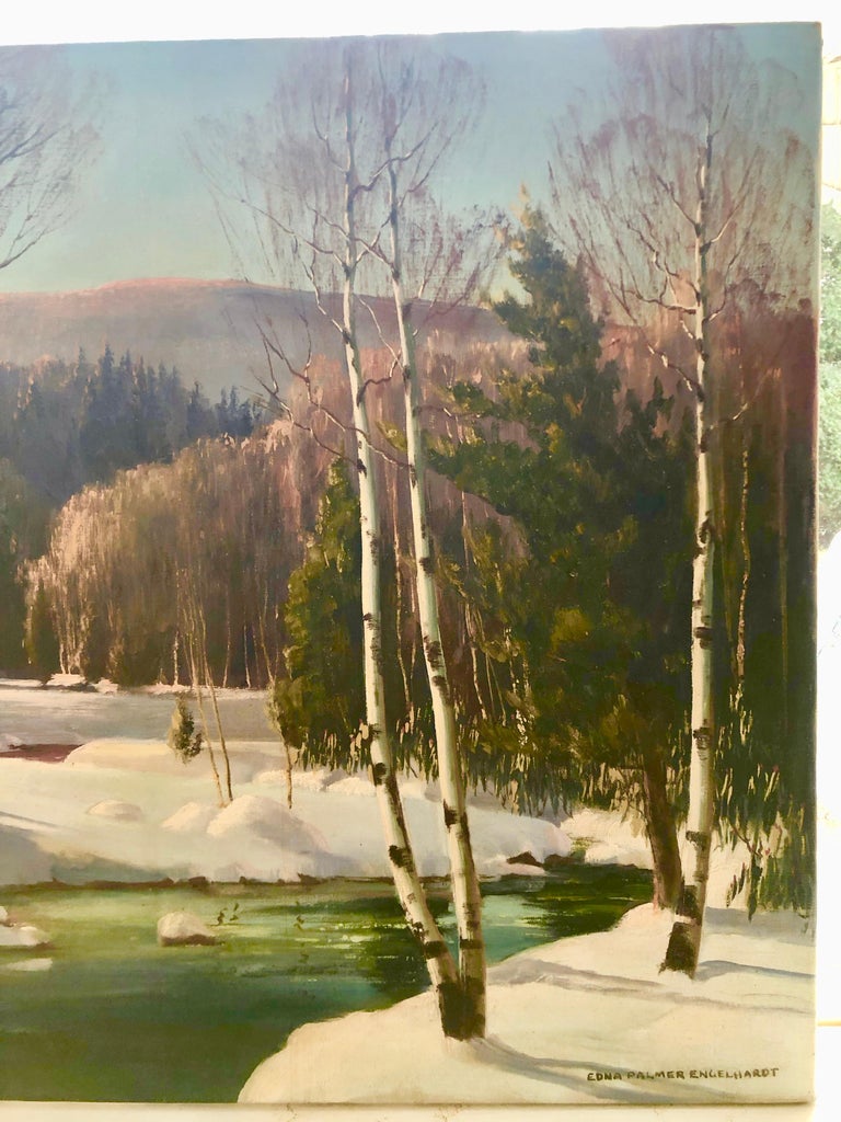 Edna Engelhardt "Snow Scene" For Sale at 1stDibs