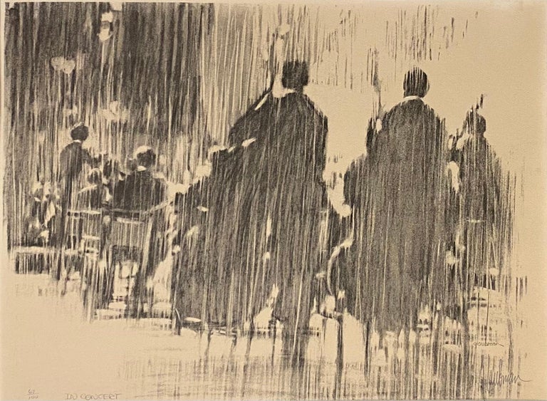 Edna Glaubman, Miami Florida Modern Artist Lithograph Titled "in ...