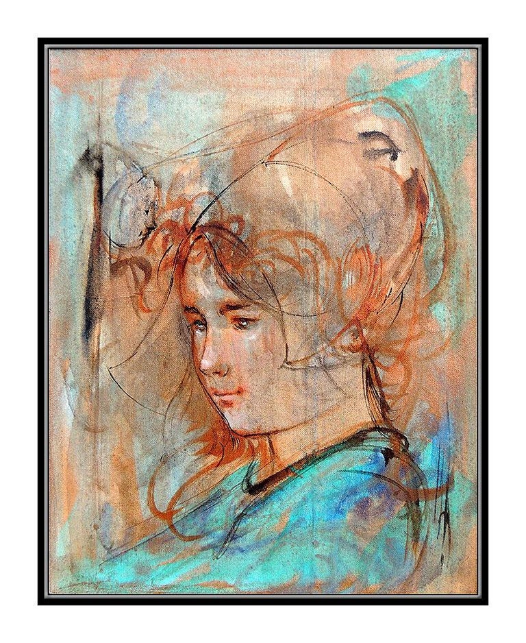Edna Hibel - Edna Hibel Rare Original Oil Painting On Board Authentic ...