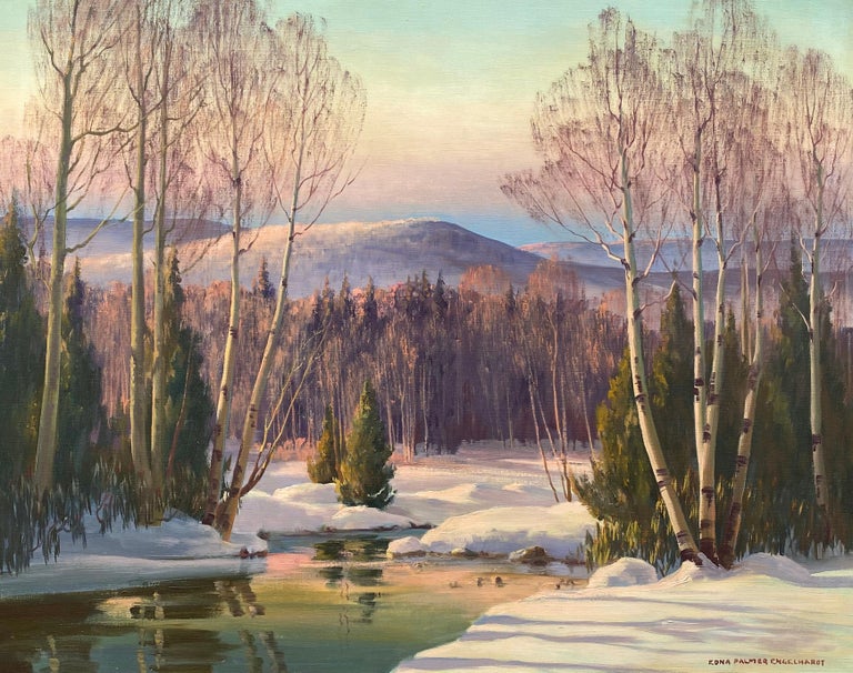 Edna Palmer Engelhardt - “Winter’s Hills and Streams” at 1stDibs