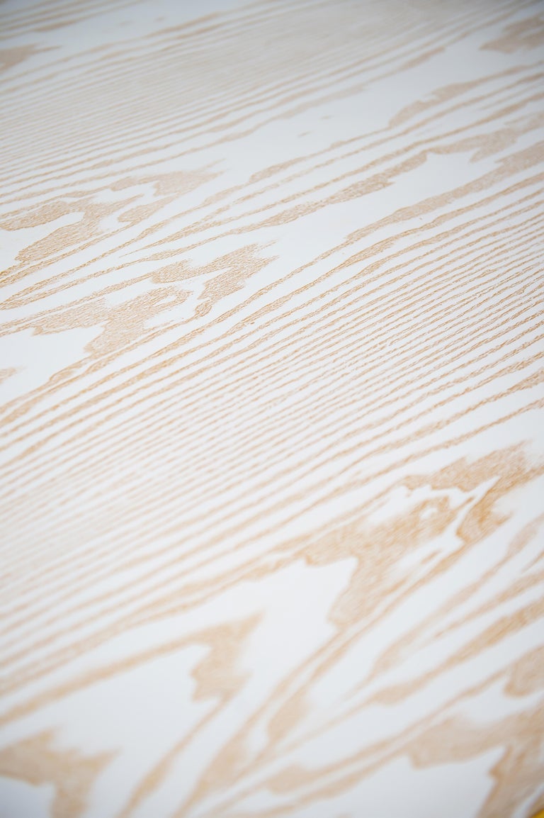 Edna White Solid Wood Dining Table For Sale at 1stDibs