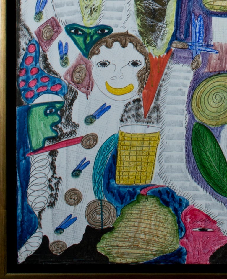 Edner Sufal - 'Carnival' oil on canvas, signed and dated lower right ...