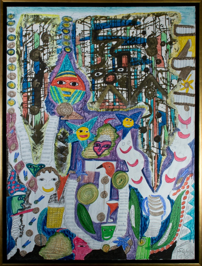 Edner Sufal - 'Carnival' oil on canvas, signed and dated lower right ...