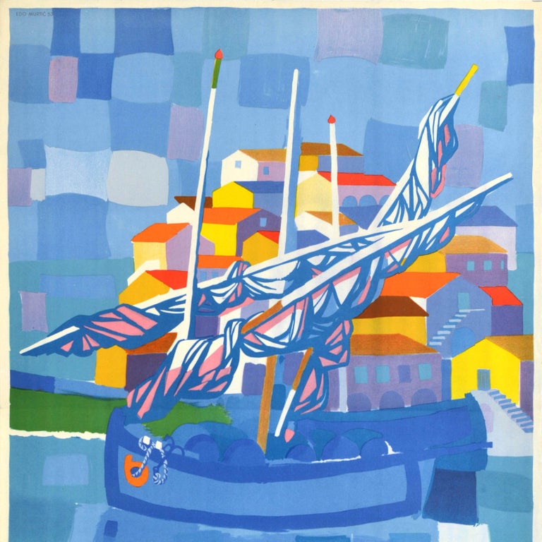 Edo Murtić - Original Vintage Travel Poster Yugoslavia The Sunny ...