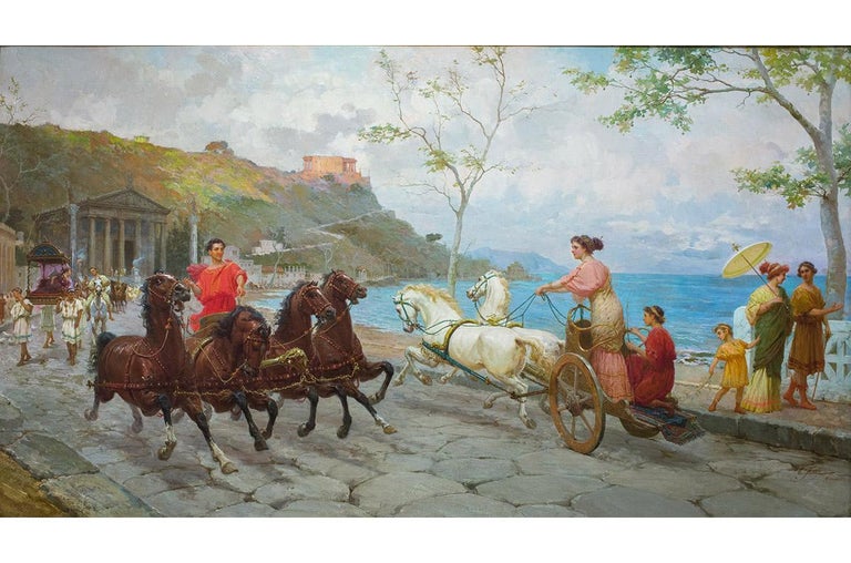 Edoardo Ettore Forti - On the road to Cumae For Sale at 1stDibs