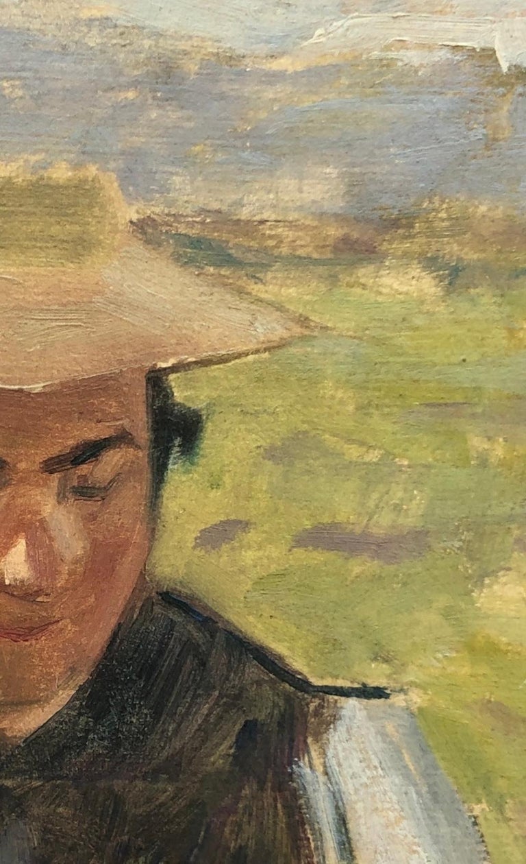 Edouard John Ravel - Étude d'un paysan en vente sur 1stDibs