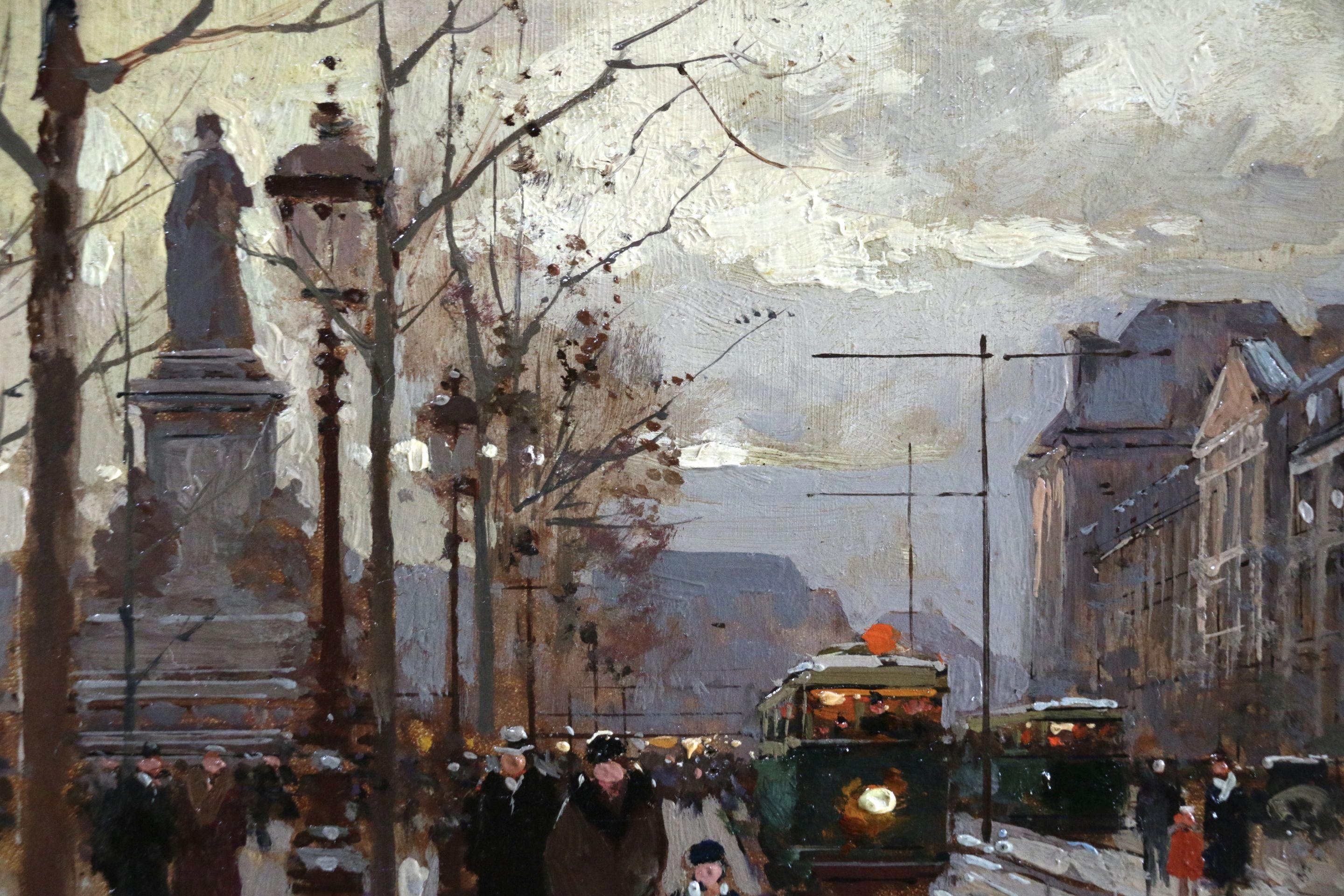 Édouard Leon Cortès - Bastille - Evening - 19th Century Figures in ...