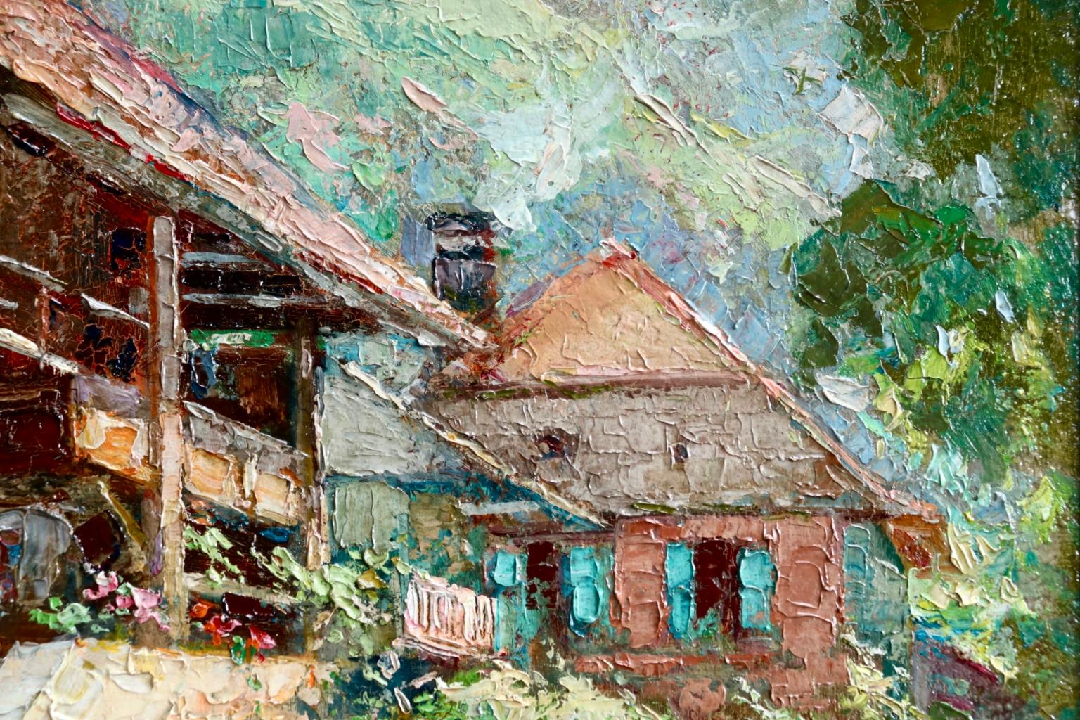 Édouard Leon Cortès - Chalets - Talloires - Impressionist Oil ...