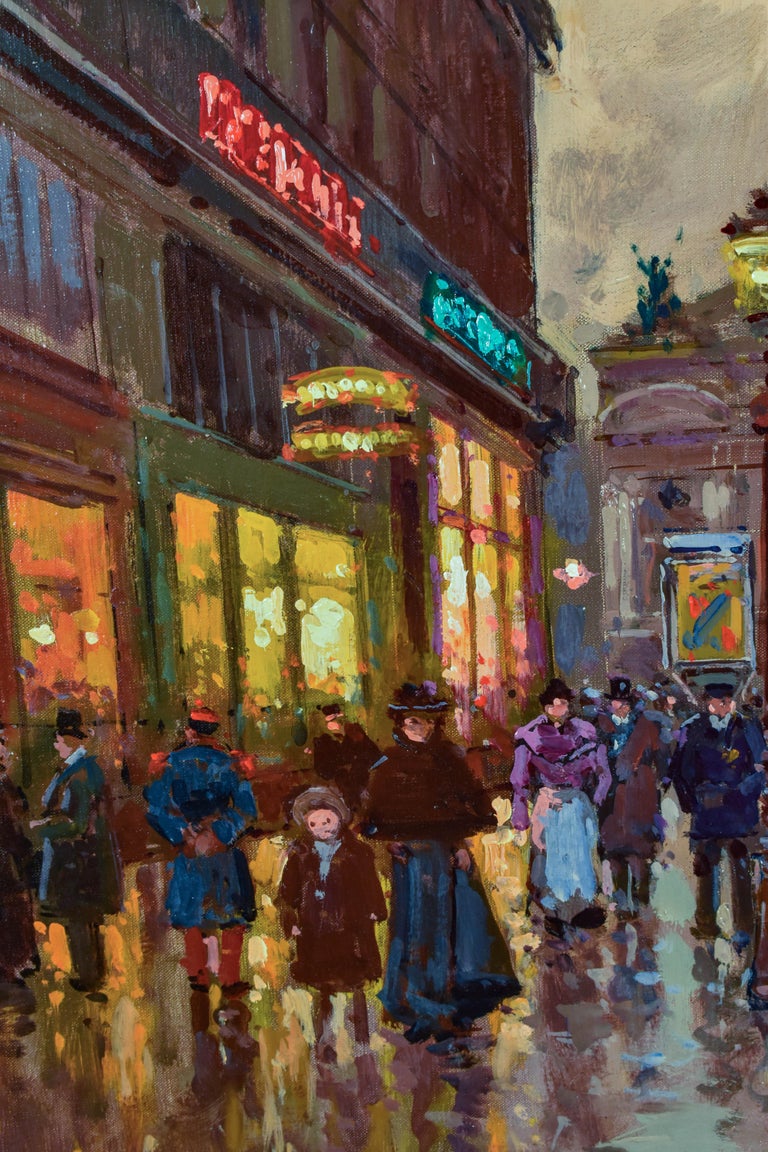 Édouard Leon Cortès - Edouard-Leon Cortes, "Paris Opera" Oil on Canvas ...