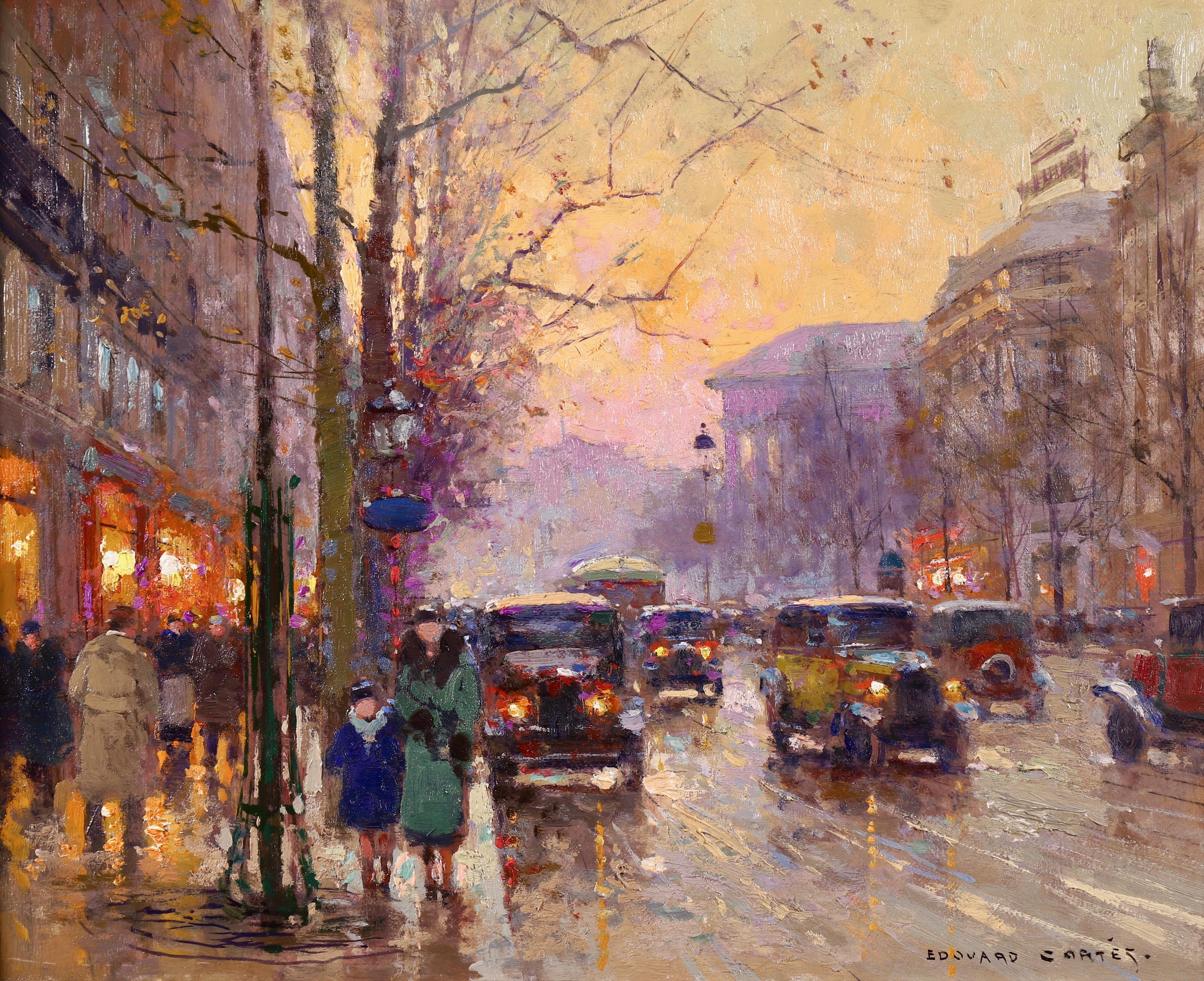 Édouard Leon Cortès - Paris - Place de La Madelaine - 20th Century Oil ...