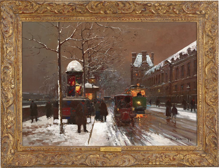 Édouard Leon Cortès - Paris sous la neige by Edouard Léon Cortes For ...