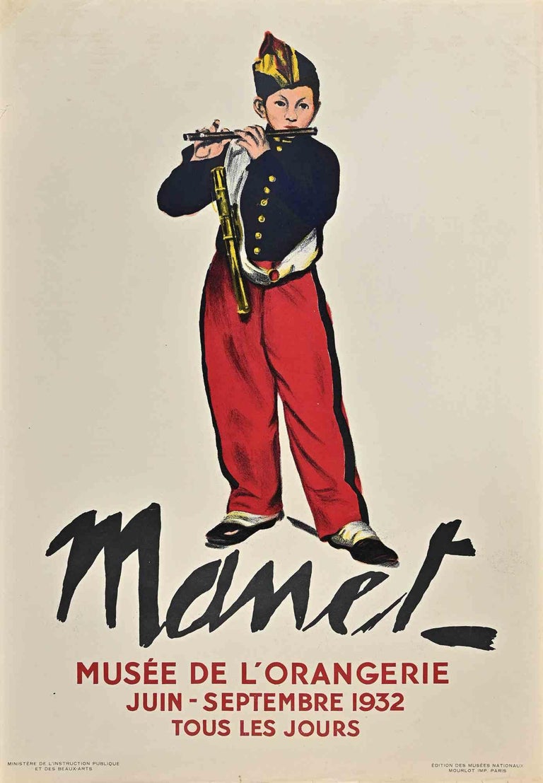 Manet - Vintage Poster after Edouard Manet - 1932 For Sale at 1stDibs