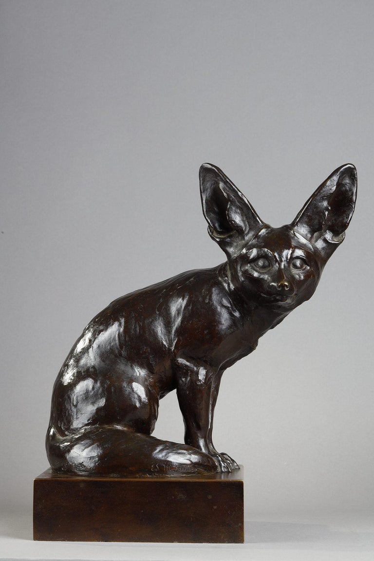 Edouard-Marcel Sandoz - Fennec seated For Sale at 1stDibs